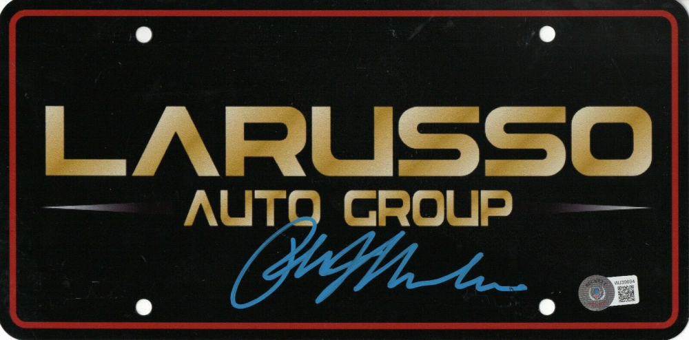 Ralph Macchio Signed "The Karate Kid" Larusso Auto Group License Plate ...