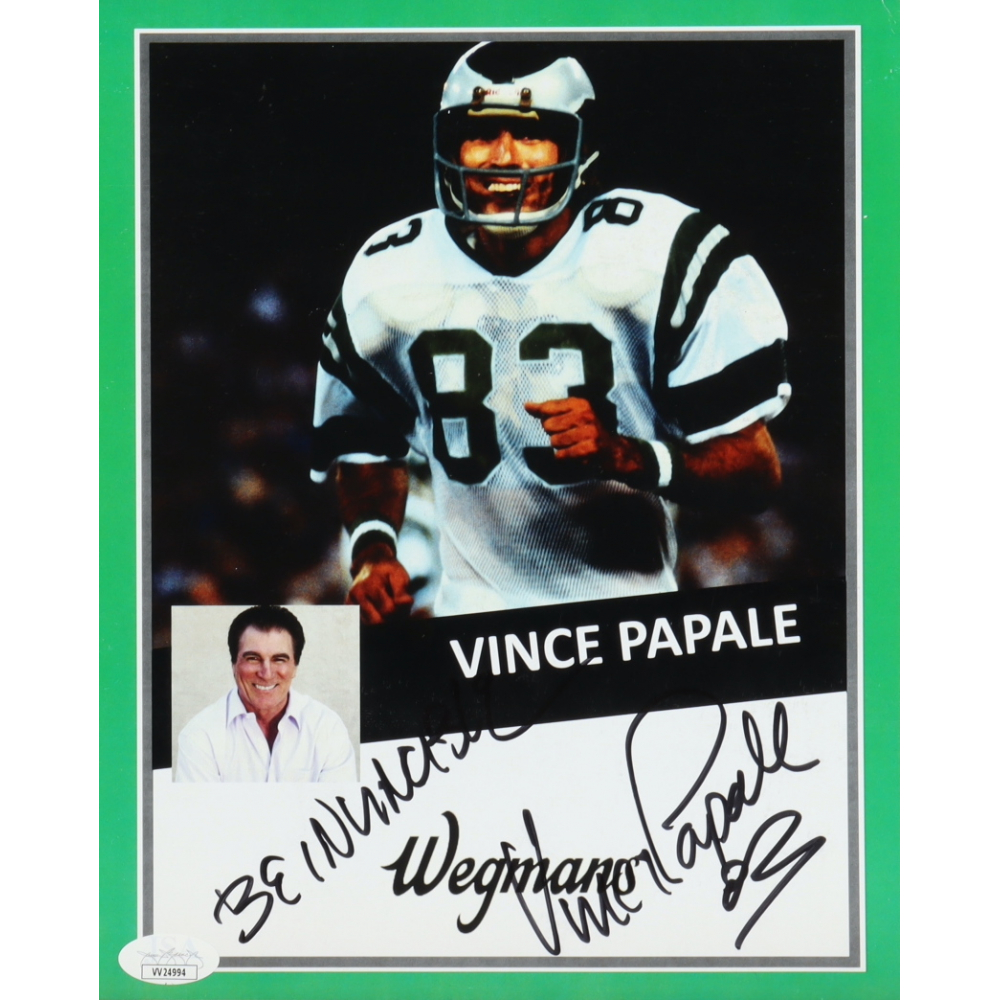 Vince Papale Signed Eagles 8x10 Photo Inscribed "Be Invincible" (JSA ...