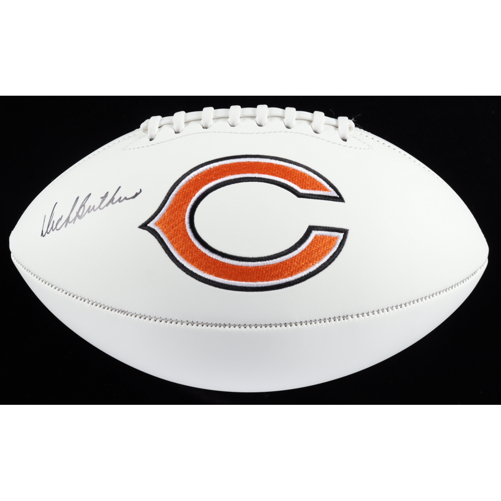 Dick Butkus Signed Bears Logo Football Beckett Pristine Auction