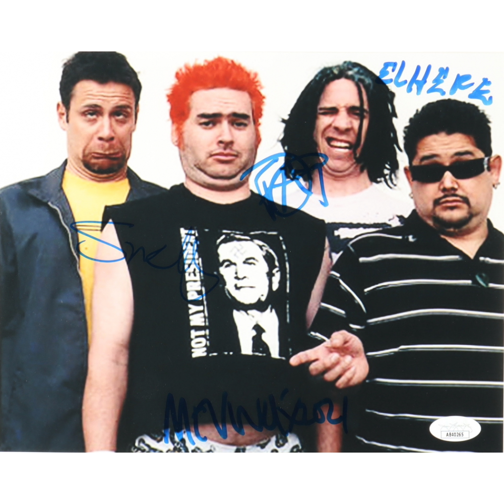 NOFX 8x10 Photo Band-Signed by (4) with El Hefe, Fat Mike, Smelly ...