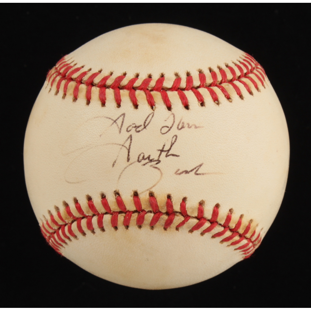 Garth Brooks Signed ONL Baseball Inscribed "God Bless" (Beckett ...