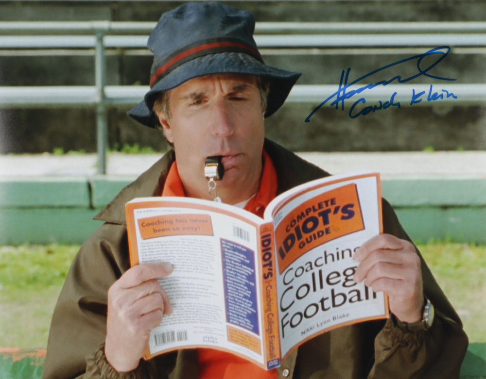 Henry Winkler Signed "The Waterboy" 11x14 Photo Inscribed "Coach Klein ...