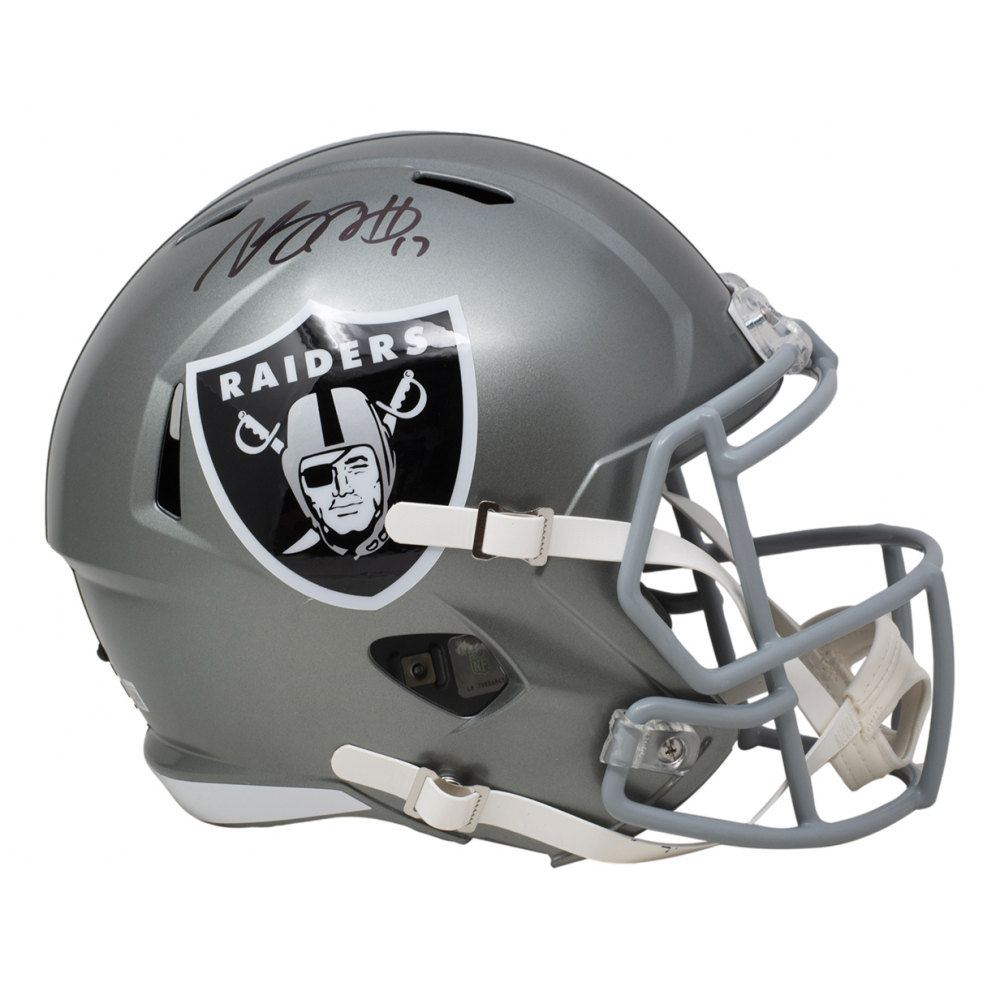 Davante Adams Signed Raiders Full-Size Speed Helmet (Beckett ...