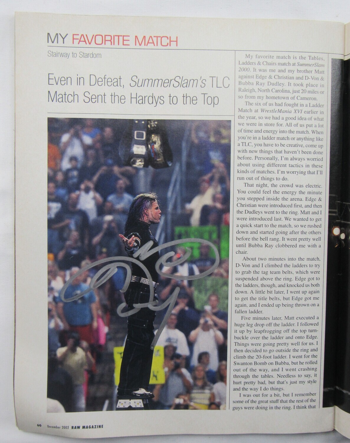 WWE Raw Magazine Signed by (4) with Rey Mysterio, Torrie Wilson, Trish ...