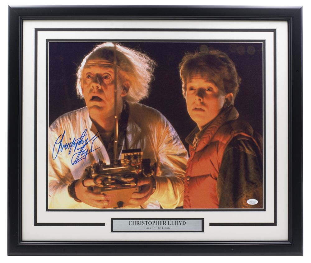 Christopher Lloyd Signed "Back to the Future" Custom Framed Photo ...