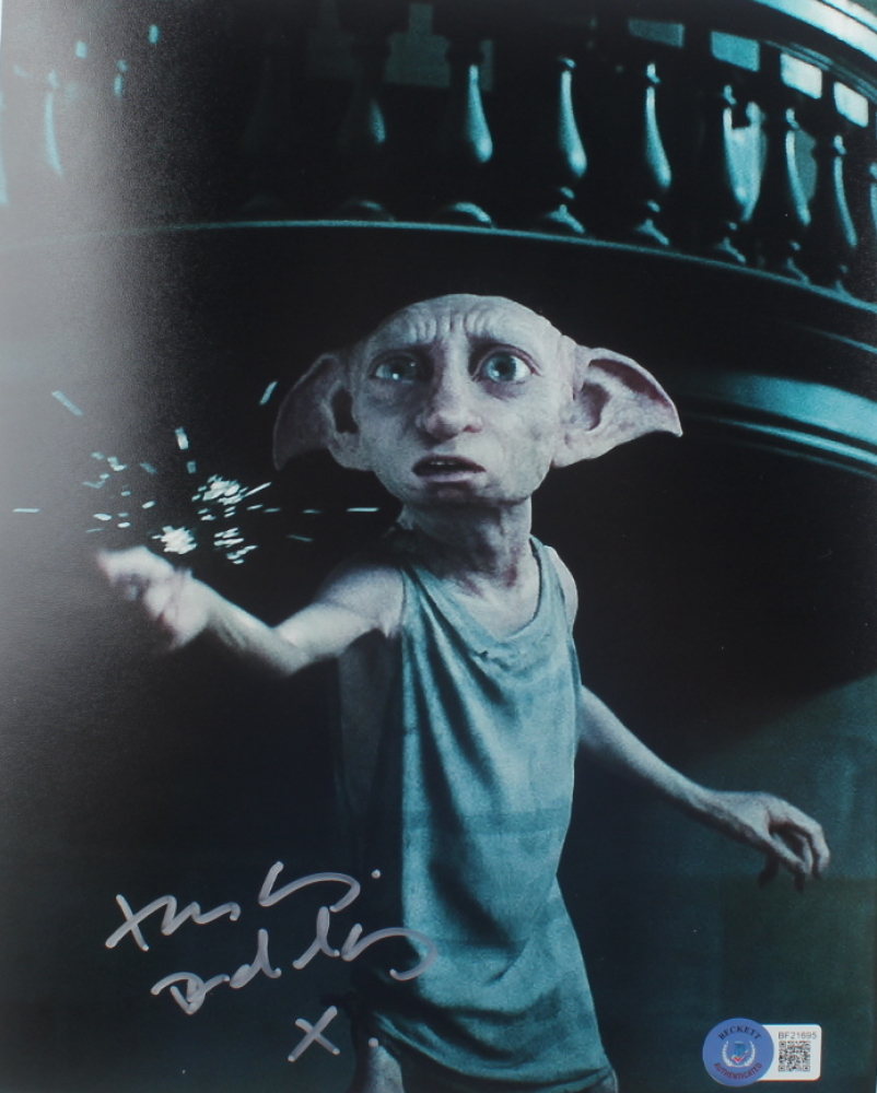 Toby Jones Signed "Harry Potter" 8x10 Photo Inscribed "Dobby X ...