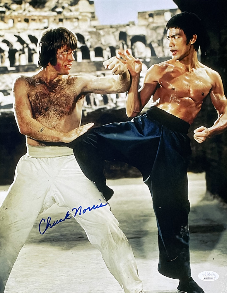 Chuck Norris Signed "The Way Of The Dragon" 11x14 Photo (JSA ...
