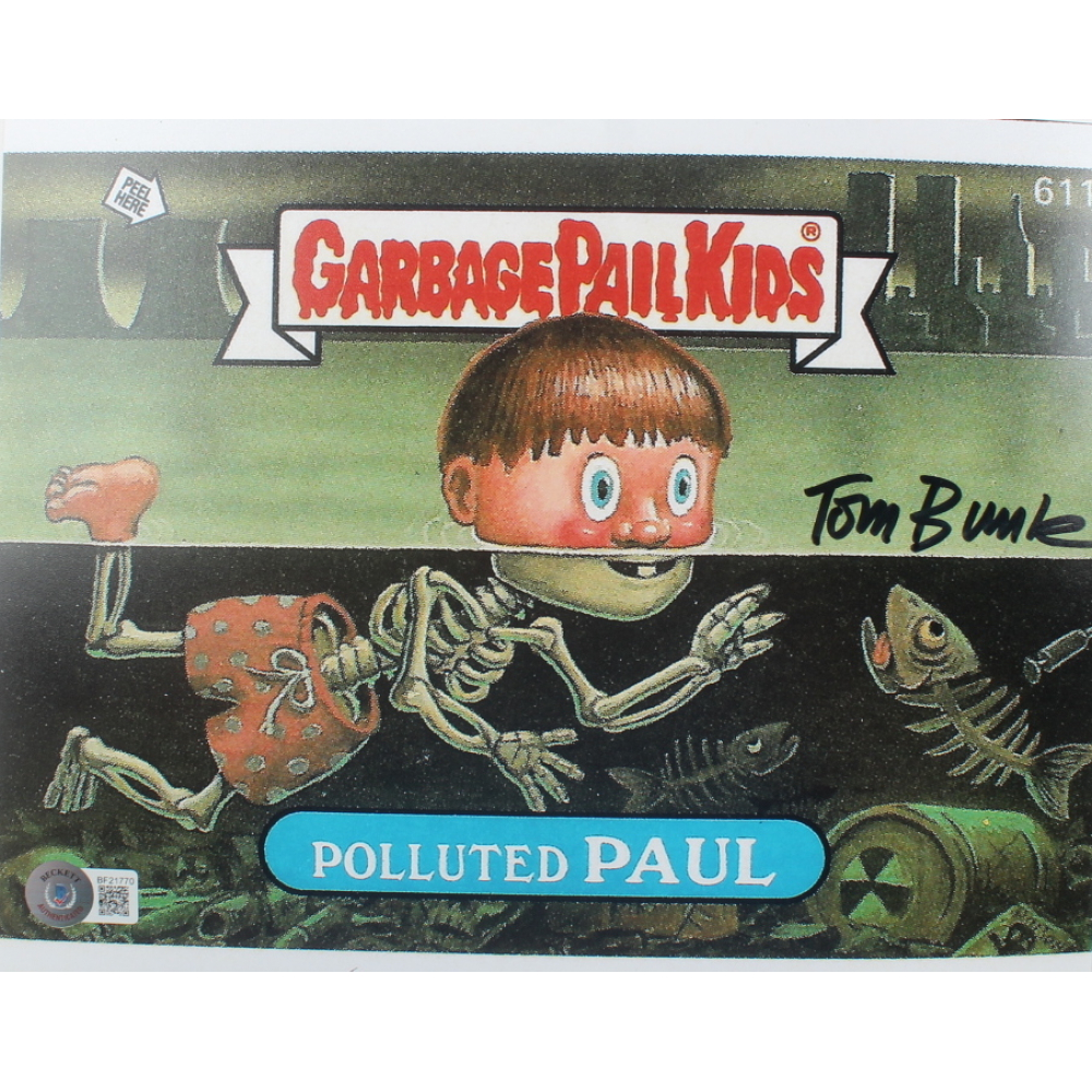 Tom Bunk Signed "Garbage Pail Kids" 8x10 Photo (Beckett) | Pristine Auction