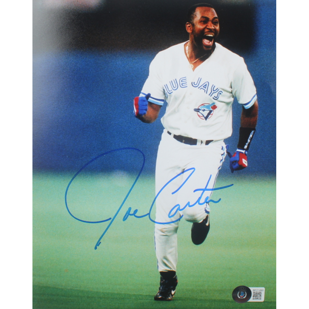Joe Carter Signed Blue Jays 8x10 Photo (Beckett) | Pristine Auction