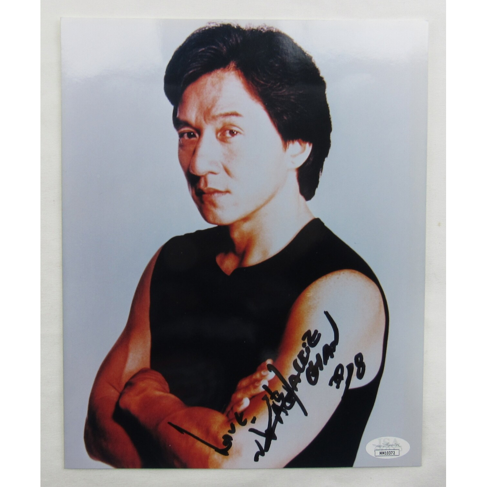 Jackie Chan Signed 8x10 Photo Inscribed "Love" (JSA) | Pristine Auction