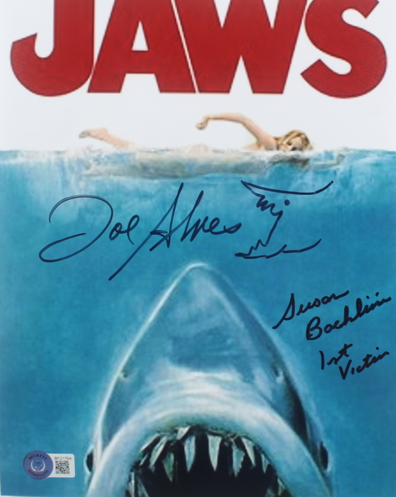 Joe Alves & Susan Backlinie Signed "Jaws" 8x10 Photo Inscribed "1st Victim" (Beckett) | Pristine ...