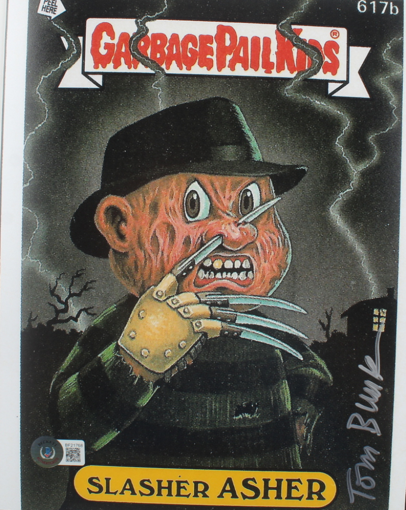 Tom Bunk Signed "Garbage Pail Kids" 8x10 Photo (Beckett) | Pristine Auction