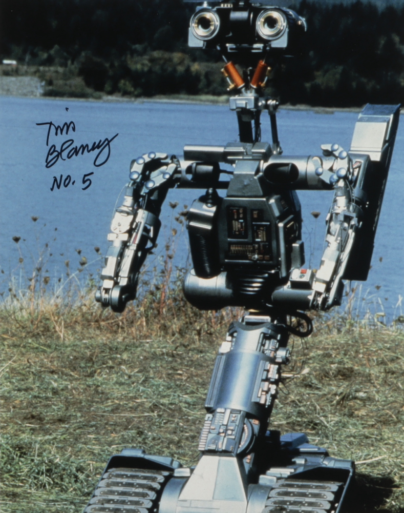 Tim Blaney Signed "Short Circuit" 11x14 Photo Inscribed "No. 5 ...