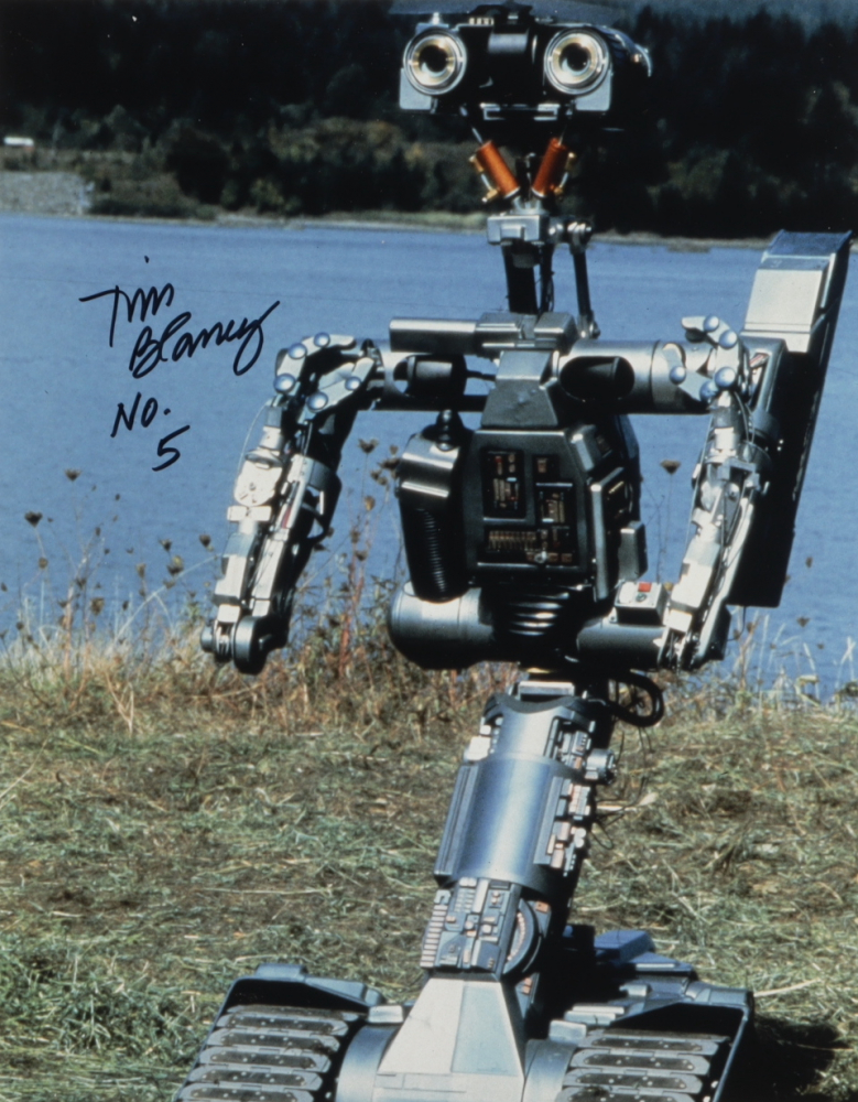 Tim Blaney Signed "Short Circuit" 11x14 Photo Inscribed "No. 5 ...