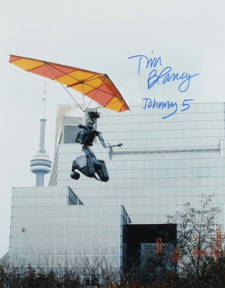 Tim Blaney Signed "Short Circuit" 11x14 Photo Inscribed "Johnny 5 ...