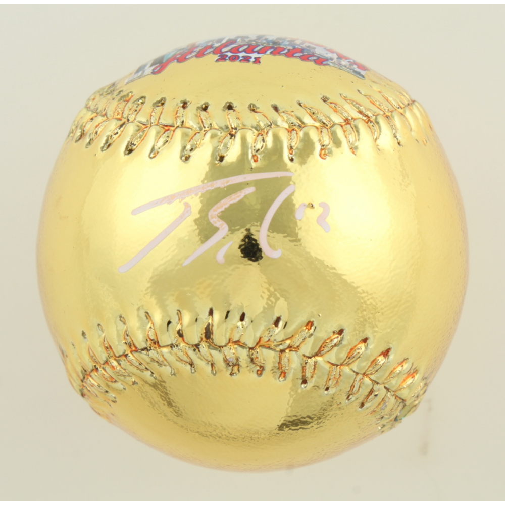 Jorge Soler Signed Braves 2021 World Champions Gold Chrome Baseball ...