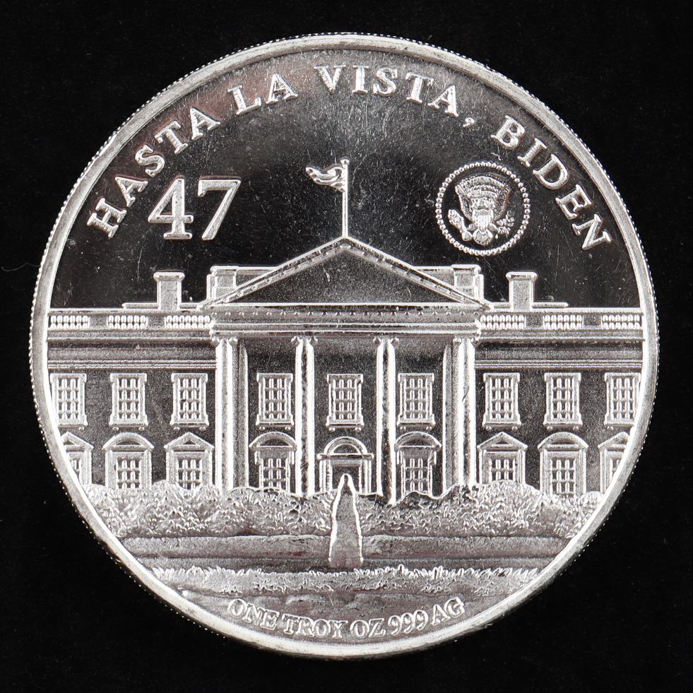 1 Troy oz .999 Trumpinator Silver Bullion Round | Pristine Auction