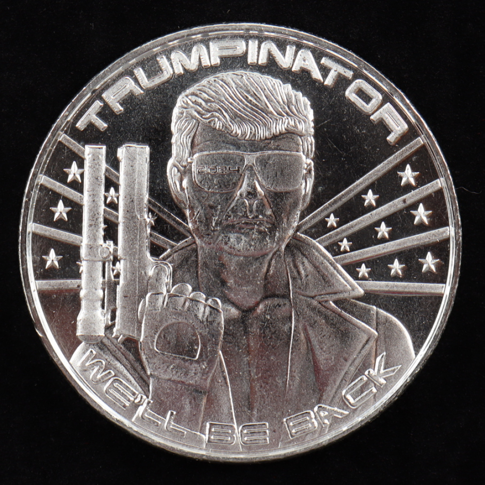 1 Troy oz .999 Trumpinator Silver Bullion Round | Pristine Auction