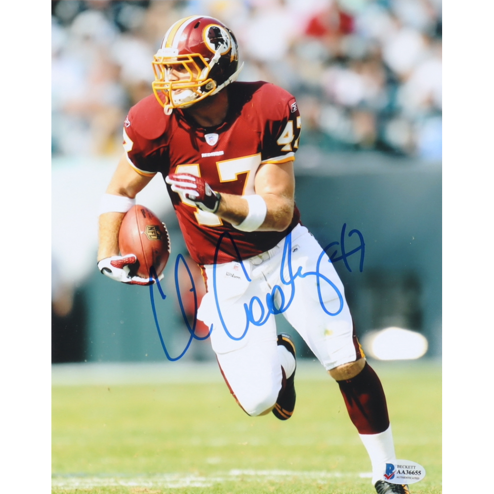 Chris Cooley Signed Redskins 8x10 Photo (Beckett) | Pristine Auction