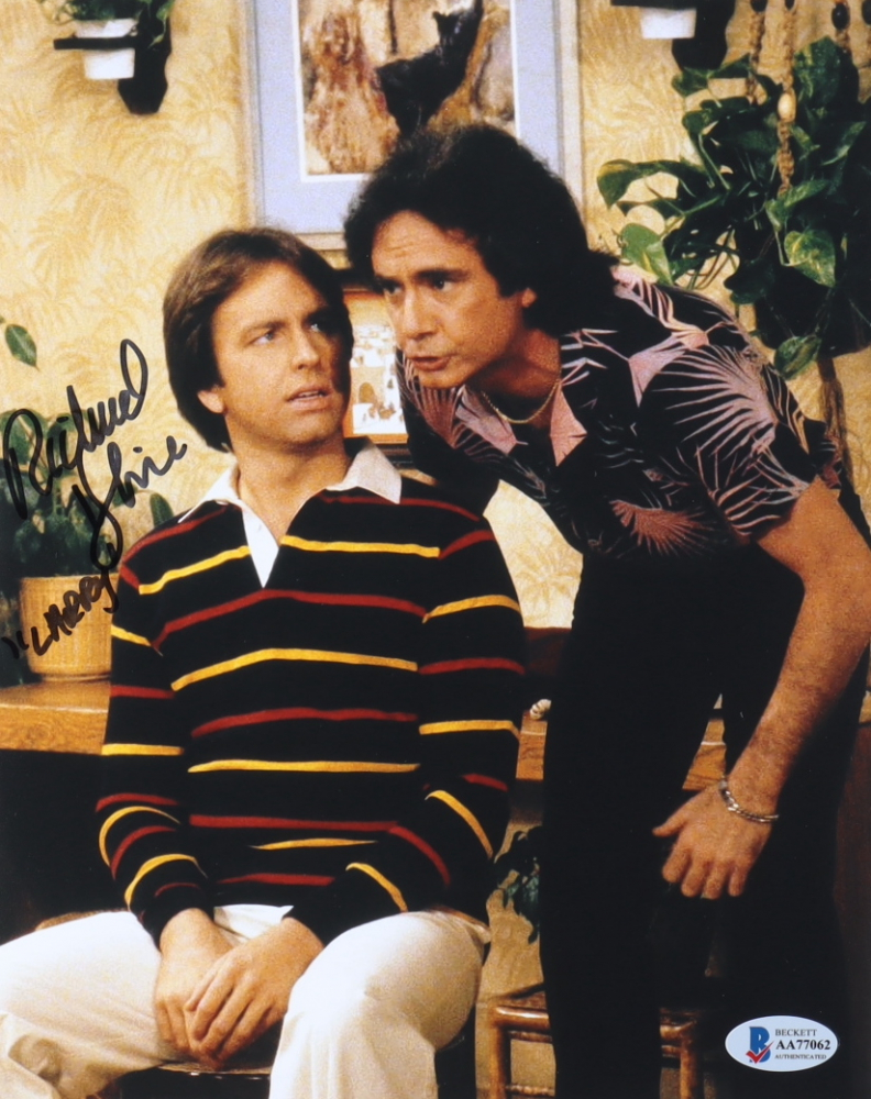 Richard Kline Signed "Three's Company" 8x10 Photo Inscribed "Larry ...