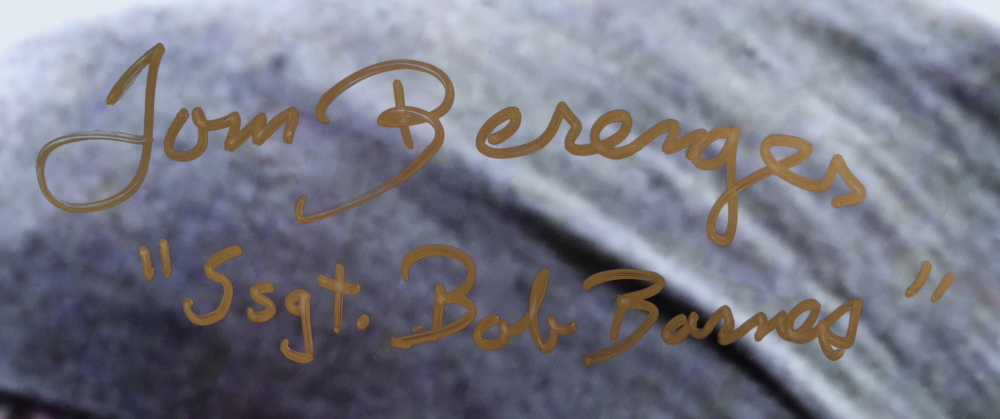 Tom Berenger Signed "Platoon" 24x36 Movie Poster Inscribed "Sgt. Bob ...