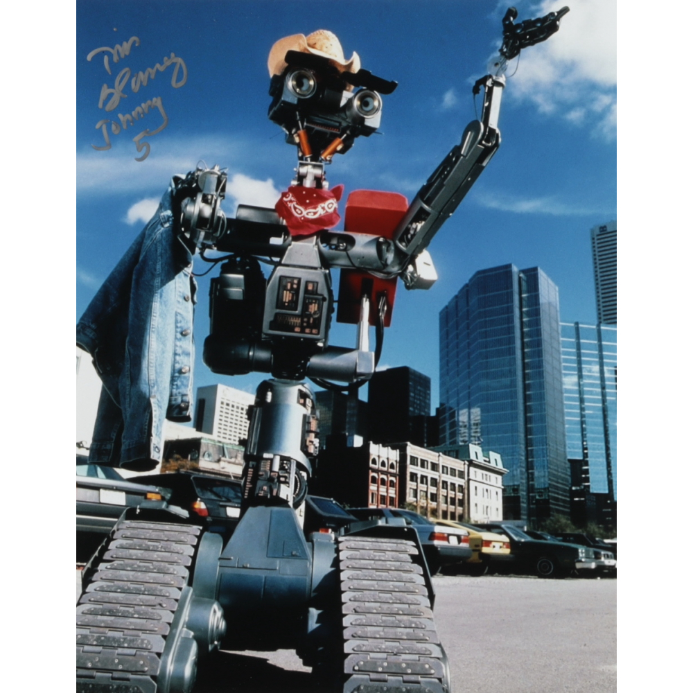 Tim Blaney Signed "Short Circuit" 11x14 Photo Inscribed "Johnny 5 ...
