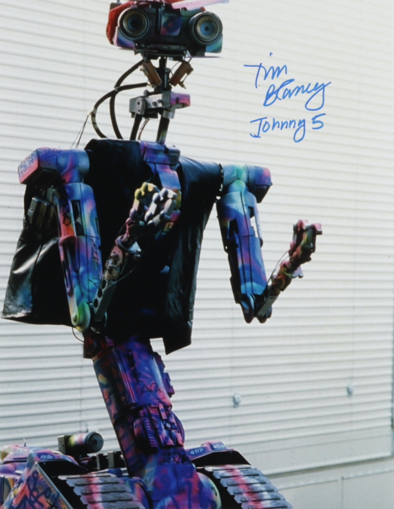 Tim Blaney Signed "Short Circuit" 11x14 Photo Inscribed "Johnny 5 ...