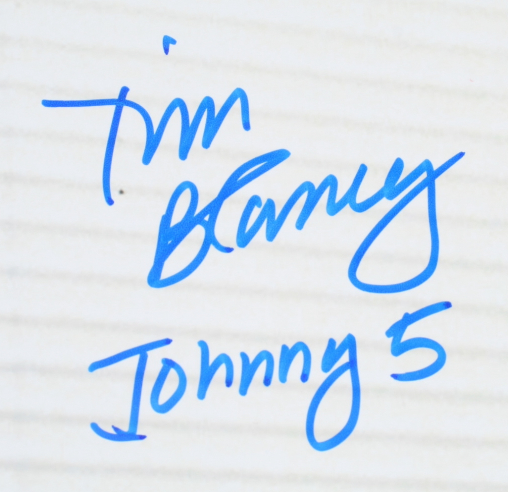 Tim Blaney Signed "Short Circuit" 11x14 Photo Inscribed "Johnny 5 ...