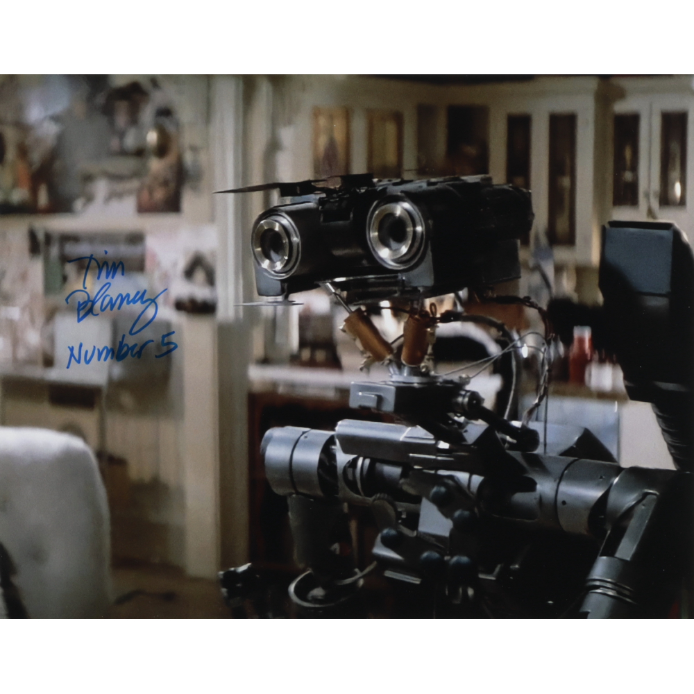 Tim Blaney Signed "Short Circuit" 11x14 Photo Inscribed "Number 5 ...