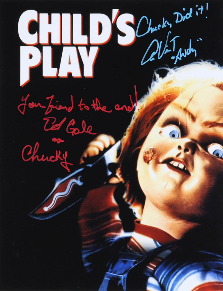Ed Gale & Alex Vincent Signed "Child's Play" 11x14 Photo Inscribed ...