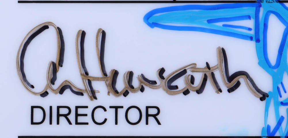 Alan Howarth Signed "Escape From New York" Clapperboard Inscribed "4 ...