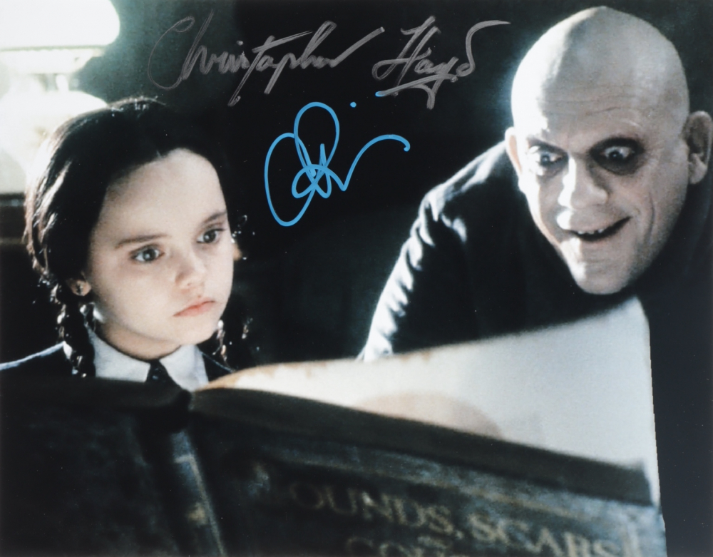 Christopher Lloyd & Christina Ricci Signed "The Addams Family" 11x14 ...