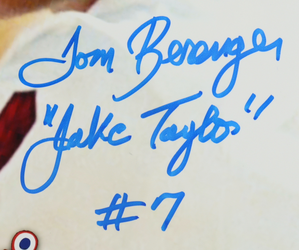 Tom Berenger Signed "Major League" 11x17 Photo Inscribed "Jake Taylor ...