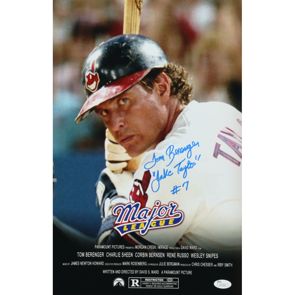 Tom Berenger Signed "Major League" 11x17 Photo Inscribed "Jake Taylor ...