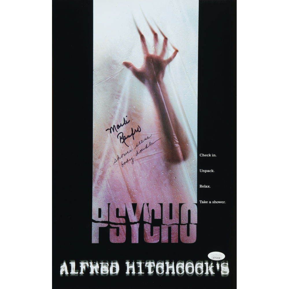 Marli Renfro Signed "Psycho" 11x17 Photo Inscribed "Shower Scene Body ...