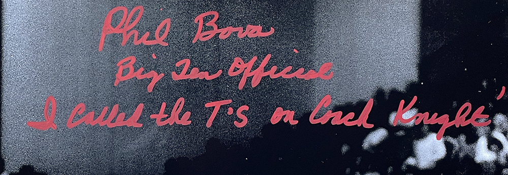 Bobby Knight & Phil Bova Signed Indiana Hoosiers 16x20 Photo with ...