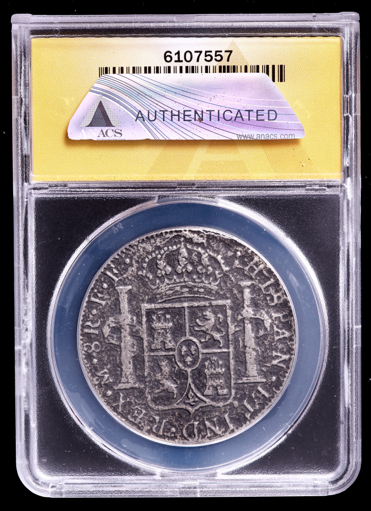 El Cazador Shipwreck 1783-Mo FF Mexico Silver 8 Reales Shipwreck Coin ...