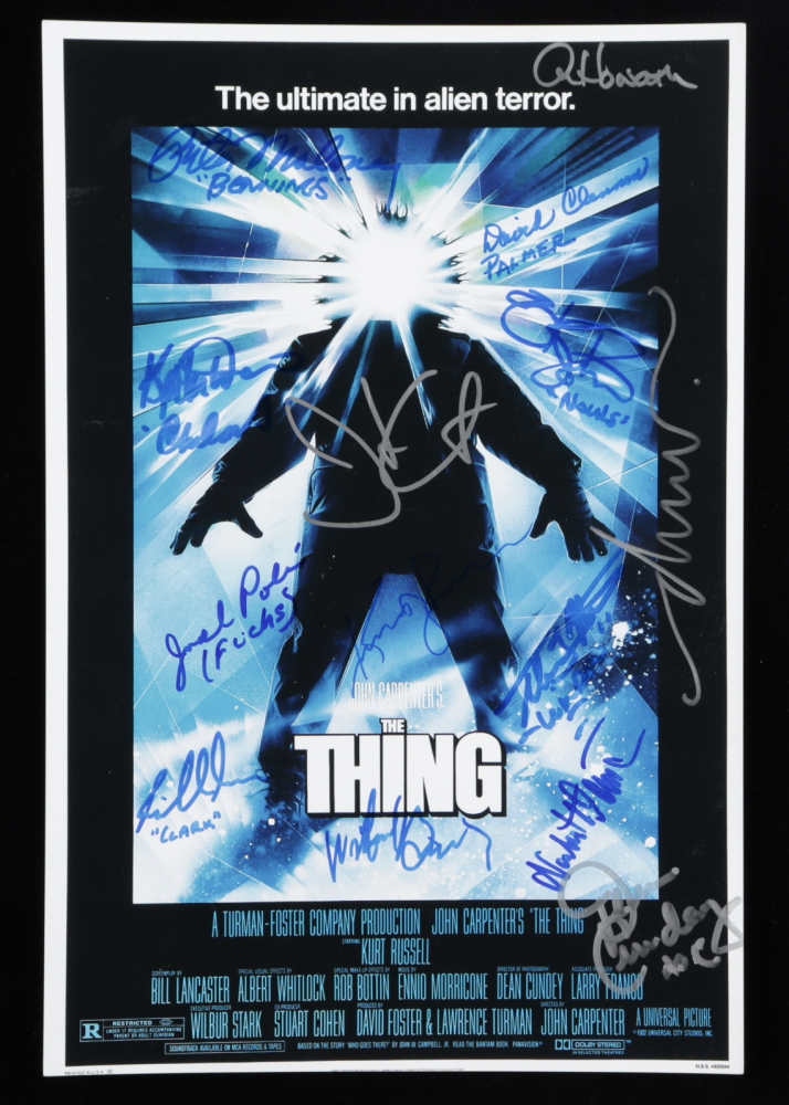 "The Thing" 12x18 Photo Signed By (13) With John Carpenter, Kurt ...
