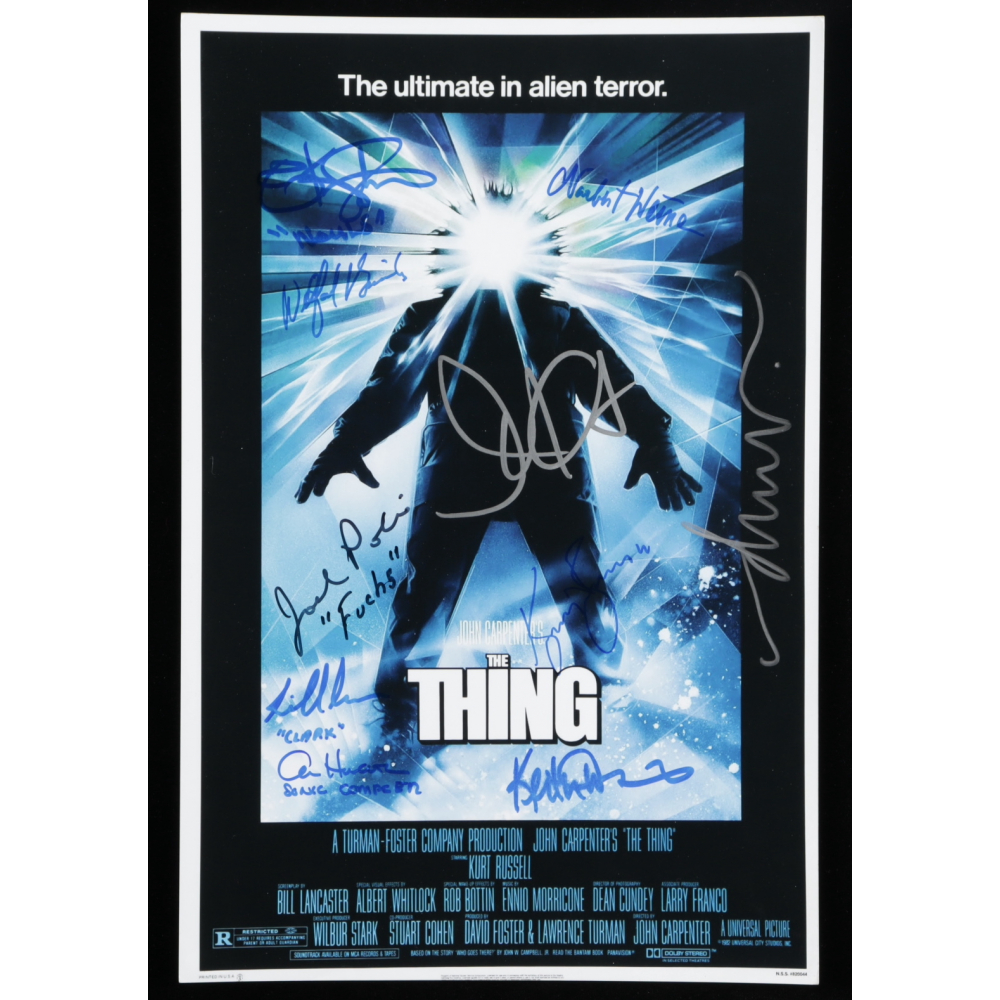 "The Thing" 12x18 Photo Signed By (10) With John Carpenter, Kurt ...