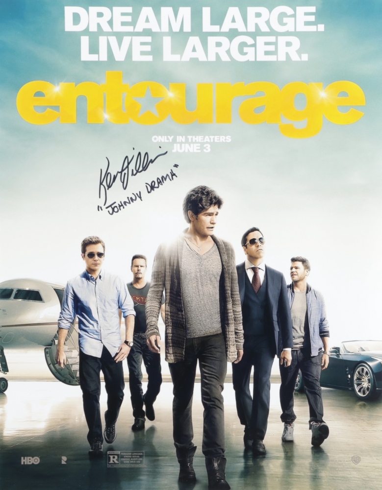 Kevin Dillon Signed "Entourage" 11x14 Photo Inscribed "Johnny Drama ...