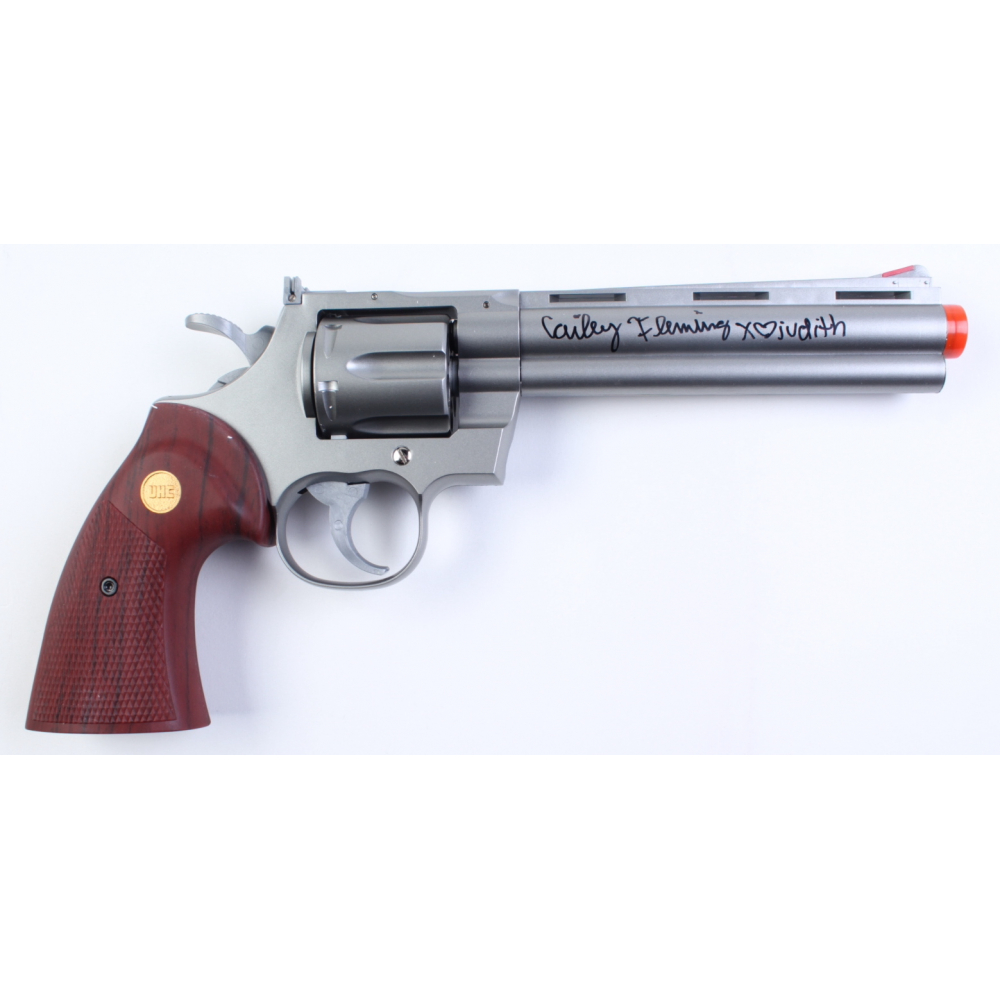 Cailey Fleming Signed "The Walking Dead" Revolver Inscribed "XO Judith ...