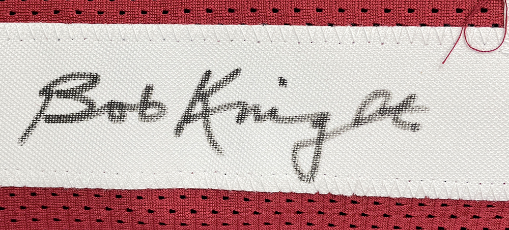 Bob Knight Signed Career Highlight Stat Jersey (Steiner) | Pristine Auction