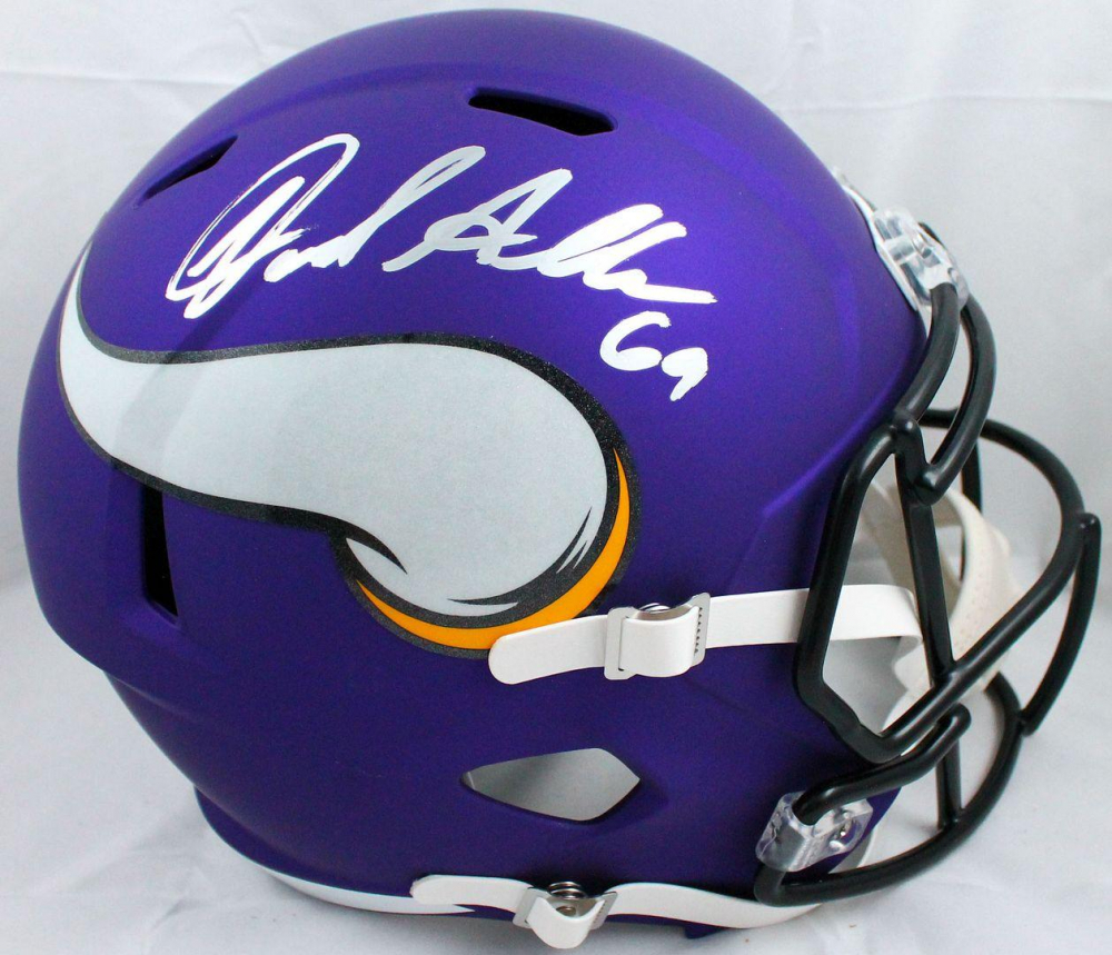 Jared Allen Signed Vikings Full-Size Speed Helmet (Beckett) | Pristine ...