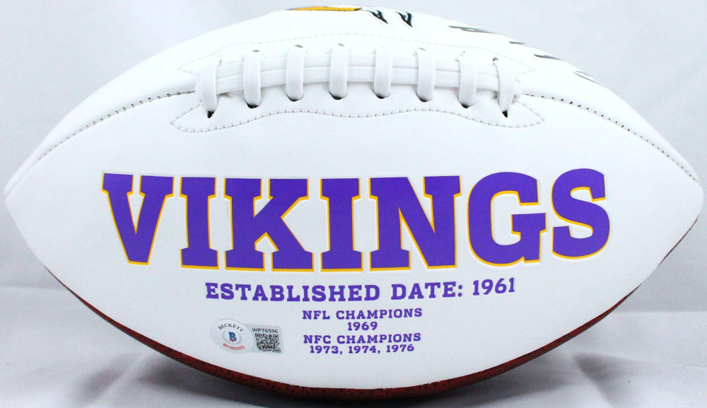 Jared Allen Signed Vikings Logo Football (Beckett) | Pristine Auction