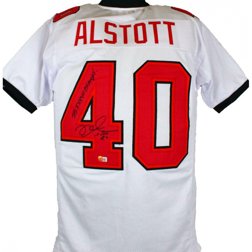 Mike Alstott Signed Jersey Inscribed "SB XXXVII Champs!" (Beckett ...