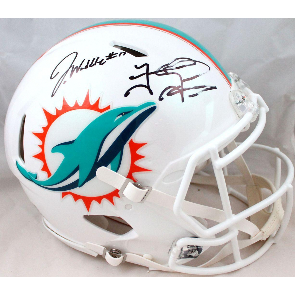 Tua Tagovailoa & Jaylen Waddle Signed Dolphins Full-Size Authentic On ...