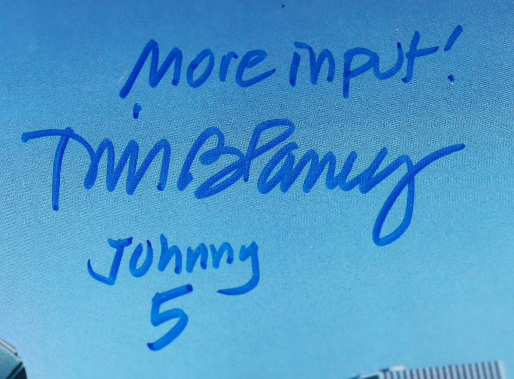 Tim Blaney Signed "Short Circuit 2" LaserDisc Inscribed "Johnny 5 ...