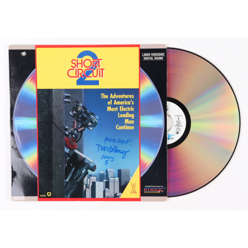 Tim Blaney Signed "Short Circuit 2" LaserDisc Inscribed "Johnny 5 ...
