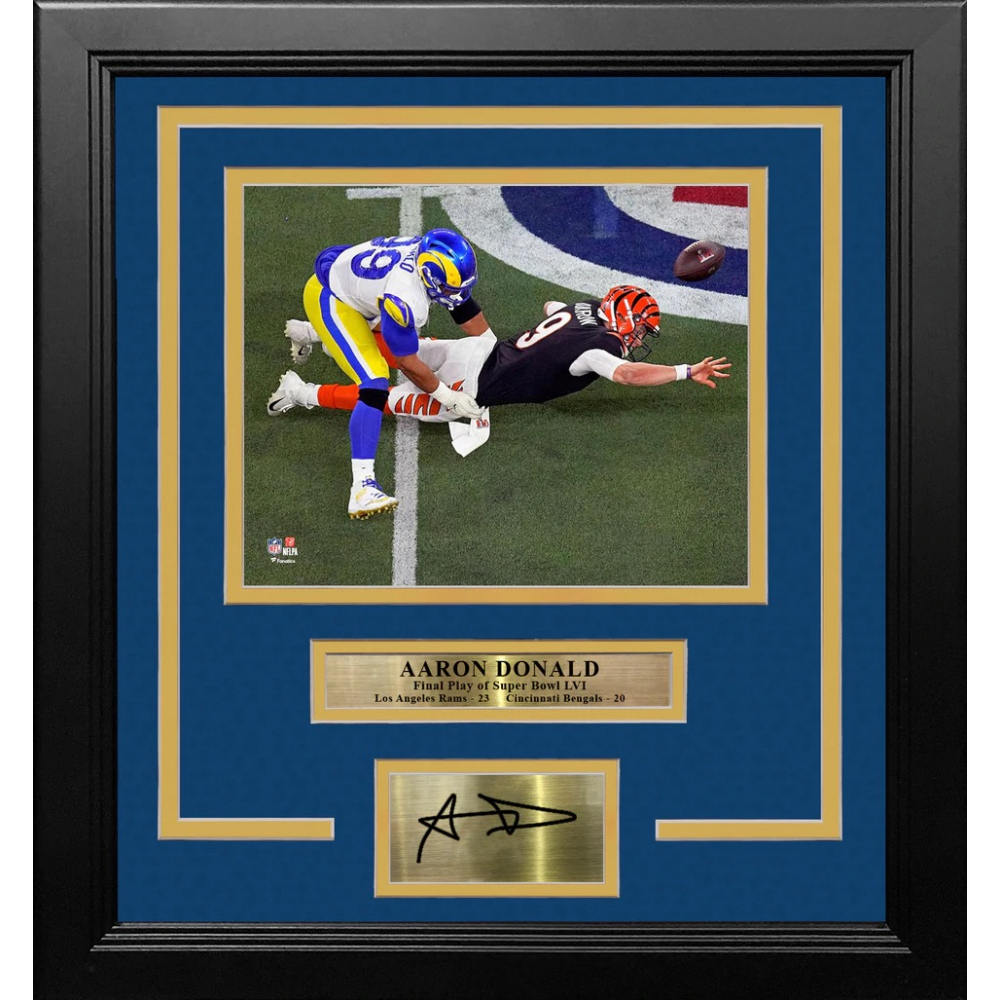 Aaron Donald Rams 20x20 Custom Framed Photo Display | Pristine Auction