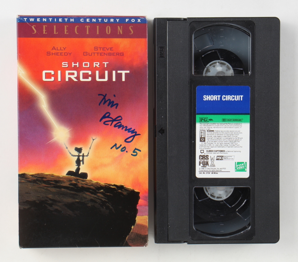 Tim Blaney Signed "Short Circuit" VHS Tape with Original Packaging ...